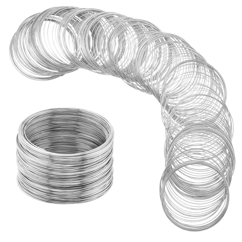 DIY 400 Loops Memory Wire Bracelets Jewelry Memory Wire Cuff Bangle ...