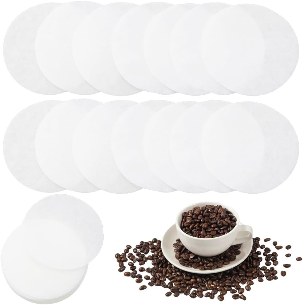 DIY 400Pcs Paper Coffee Filters 5.6x5.6cm Round Universal Replacement ...