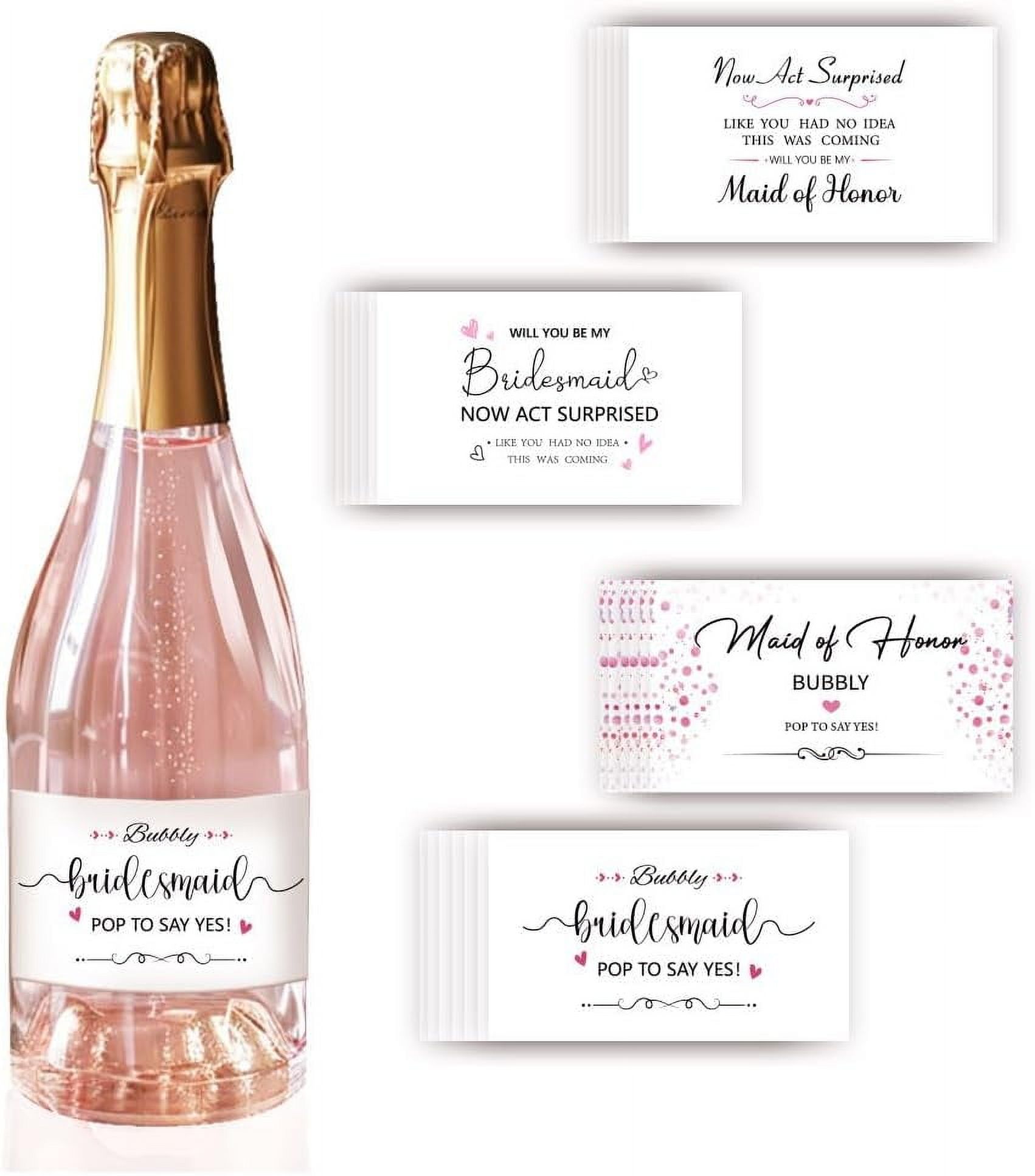 DIY 40PCS Mini Wine Bottle Labels 4 Styles Love Text Wine Bottle Labels ...