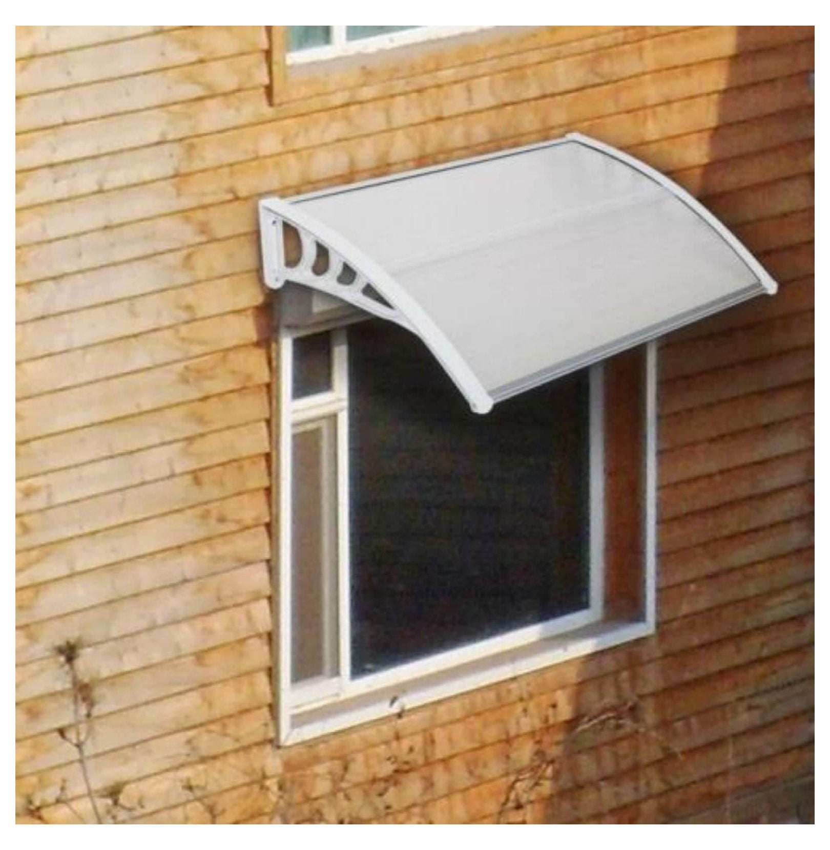 DIY 40x30 Inch Outdoor Window Awning White Front Door Canopy Patio ...