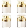 DIY 4pcs Gold Acrylic Airless Pump Jars Moisturizer Bottle Pump ...