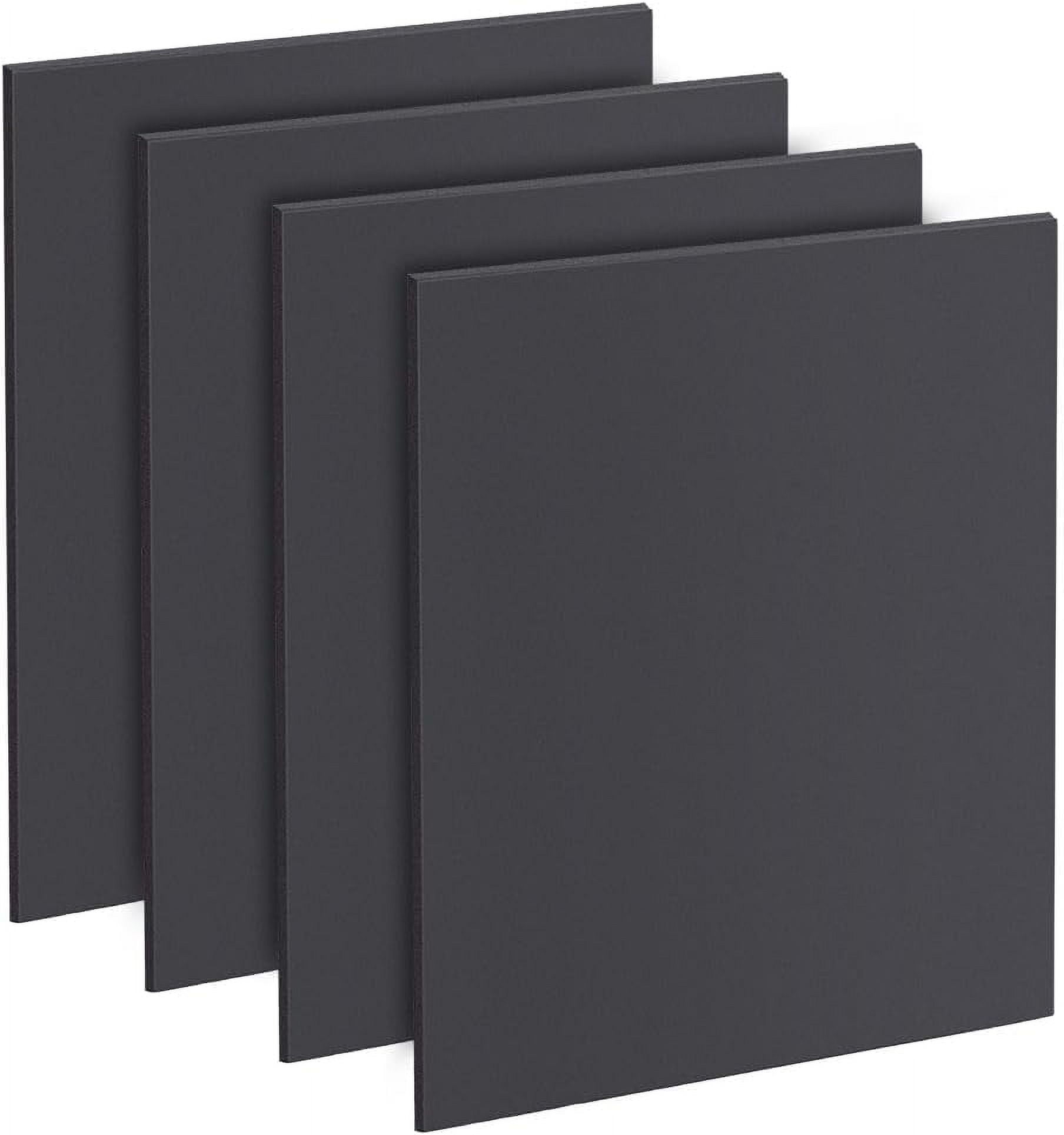 DIY 4pcs PVC Foam Board Sheet 10x8inch Rectangle Black Foam PVC Plates ...