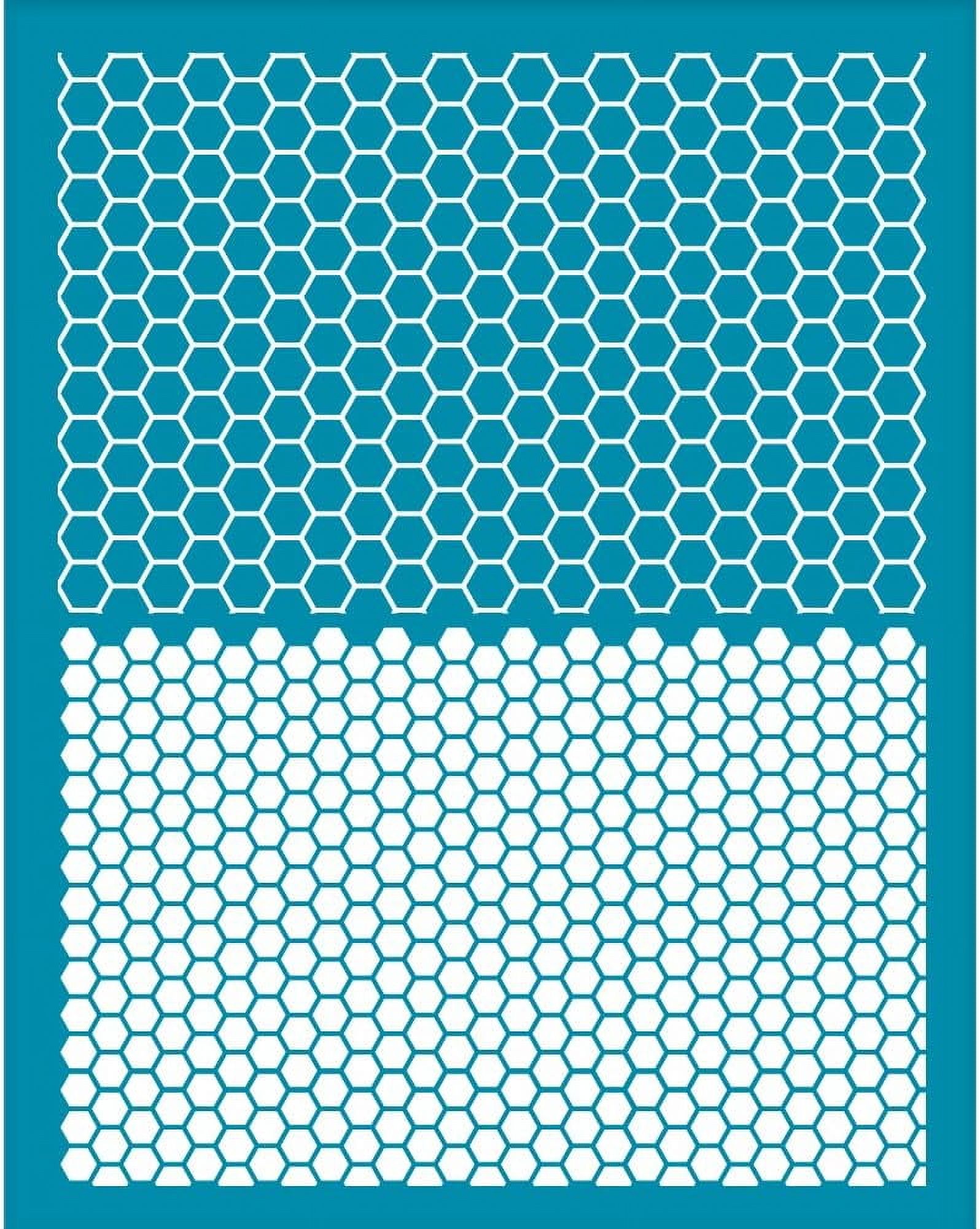 DIY 4x5 Inch Honeycomb Clay Stencil Hive Silk Screen for Polymer Clay Hexagon Honeycomb Silk ...