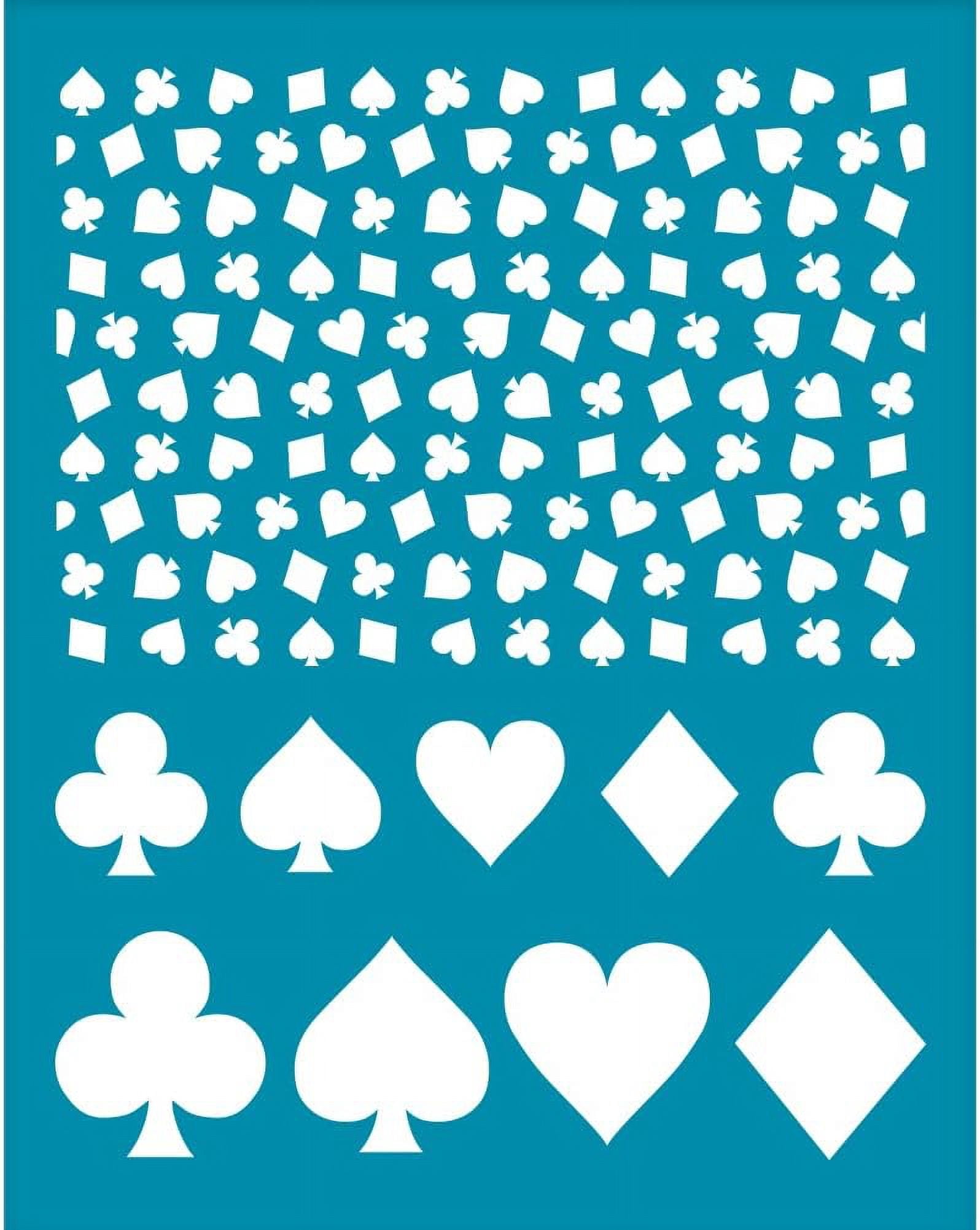 DIY 4x5 Inch Playing Card Silk Screen Stencils for Polymer Clay Club ...