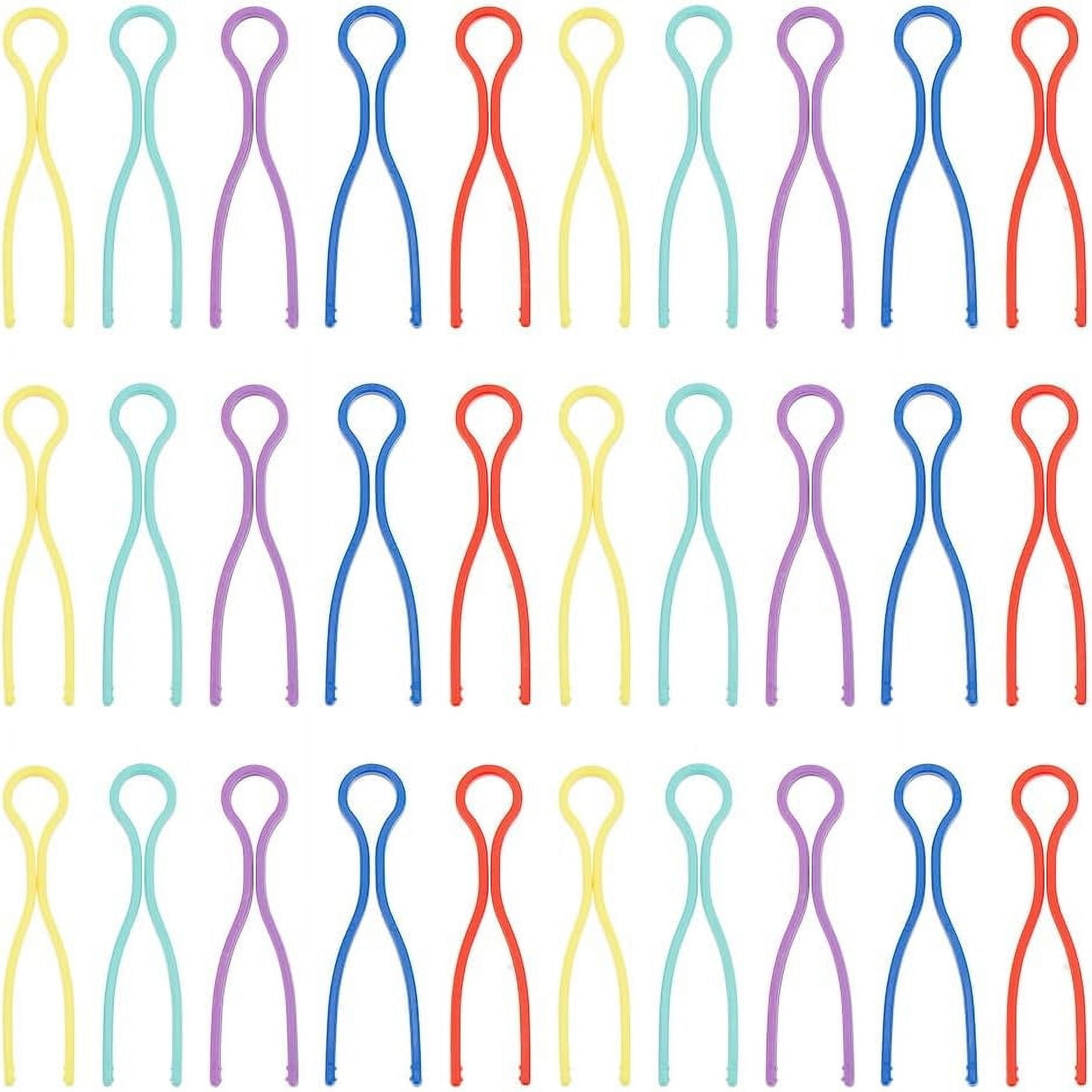 DIY 50 Pcs 5 Colors Plastic Spool Clamps Thread Control Holder Machine ...