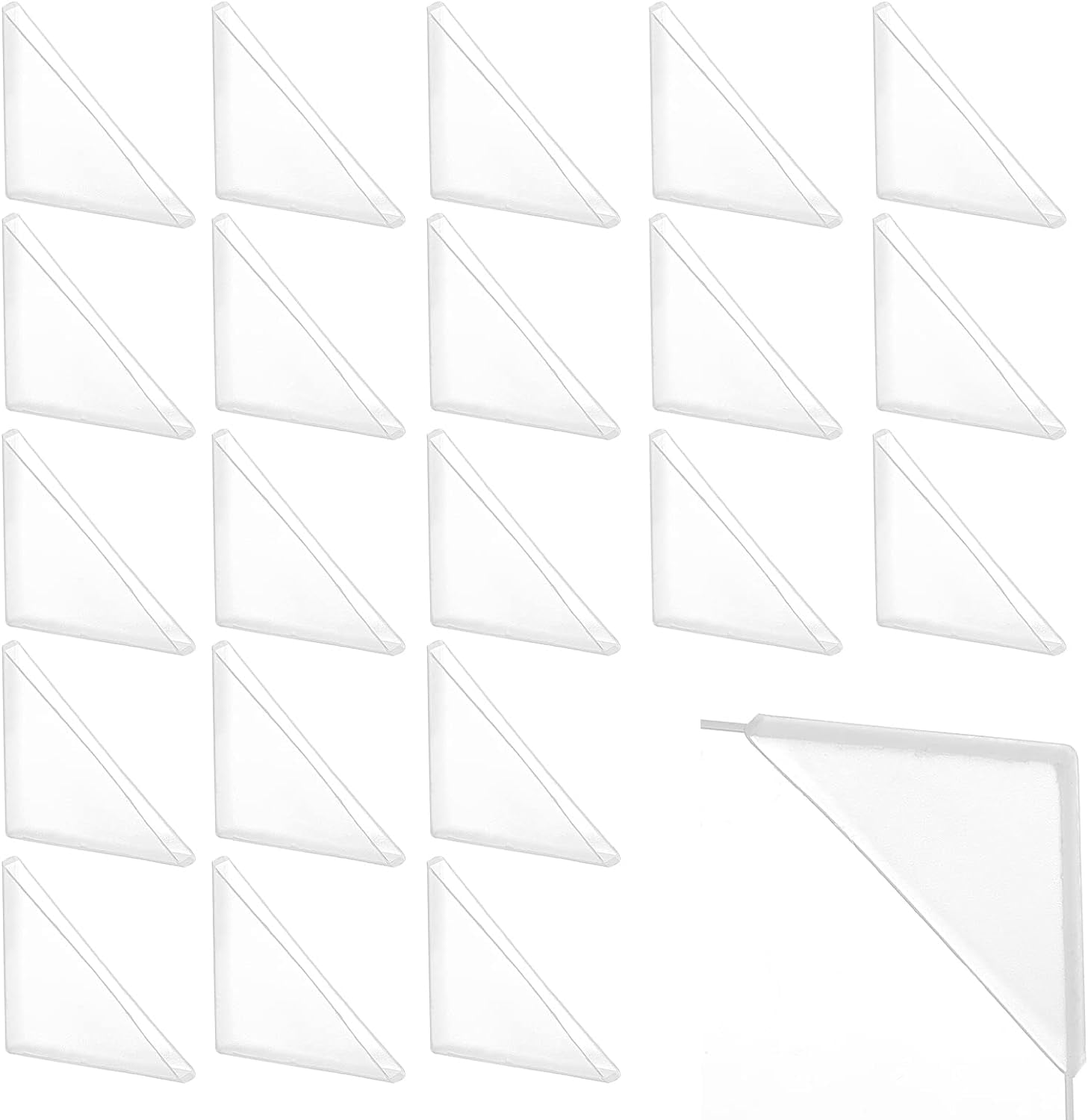 DIY 50 Pcs Transparent Photo Corners 1.36×1.36" Clear Plastic Corner ...