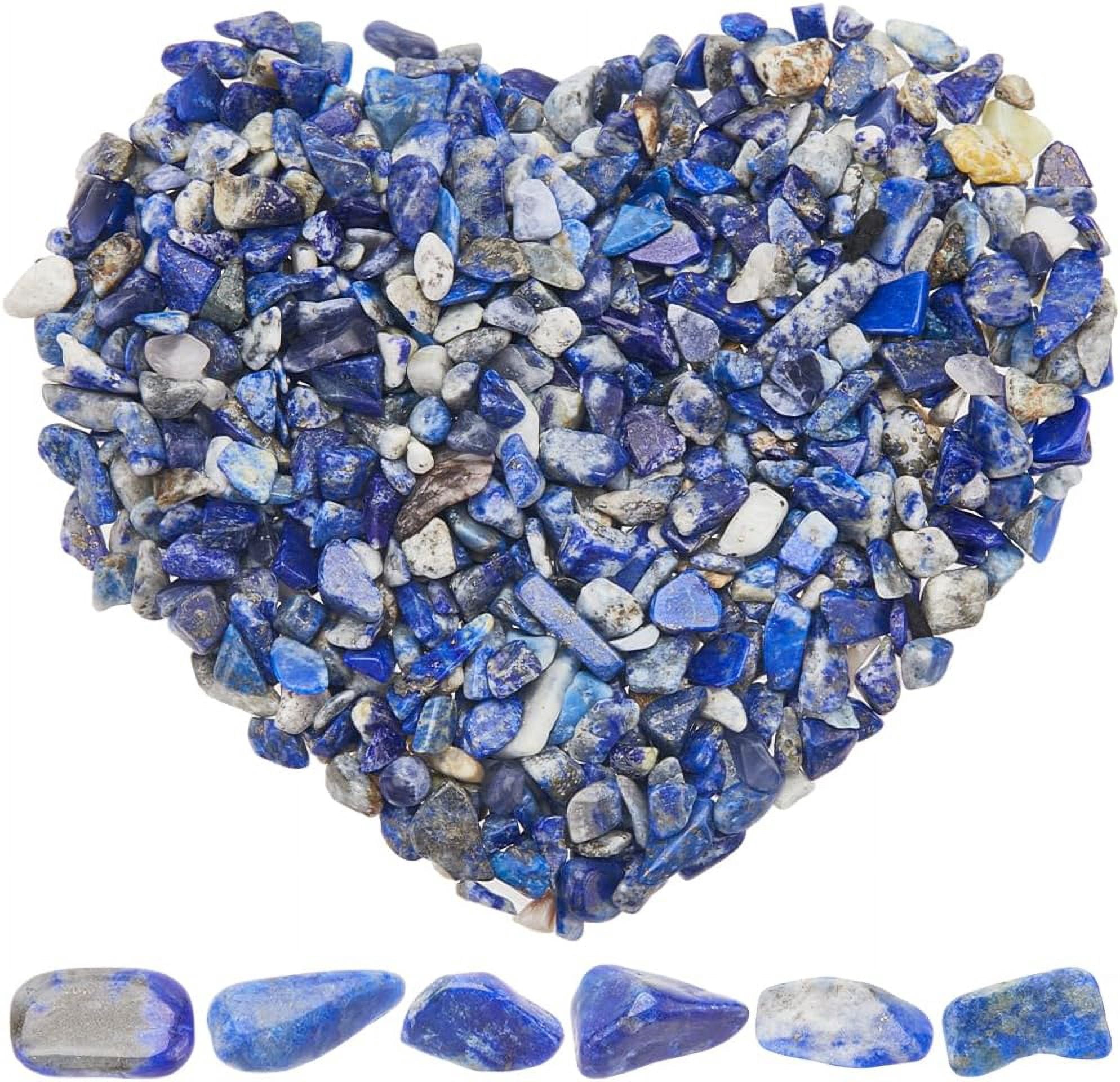 DIY 500g/1.1lb Lazuli Stone Chips Tumbled Stones Chips Mini Irregular ...