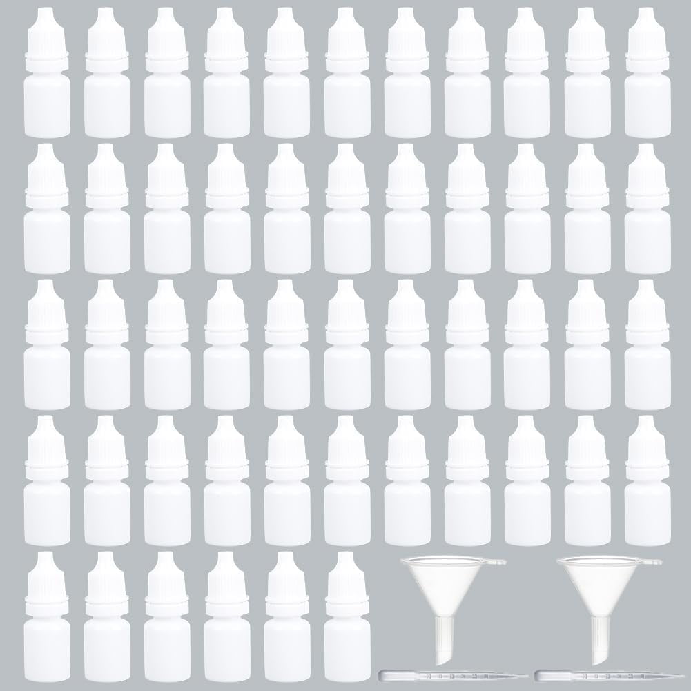 DIY 50pcs Mini Empty Liquid Dropper Bottle 3ml Plastic Glue Bottles Plastic Squeezable Dropper ...