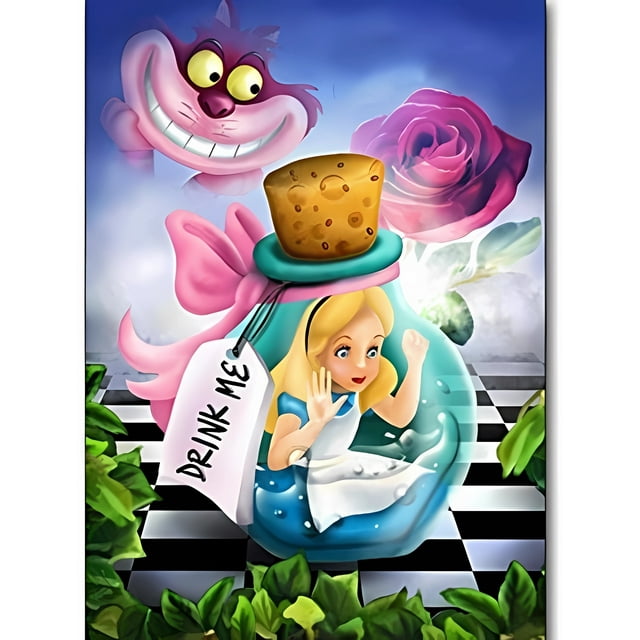 DIY 5D Alice in Wonderland Diamond Art Painting Kits for Adults,Anime ...