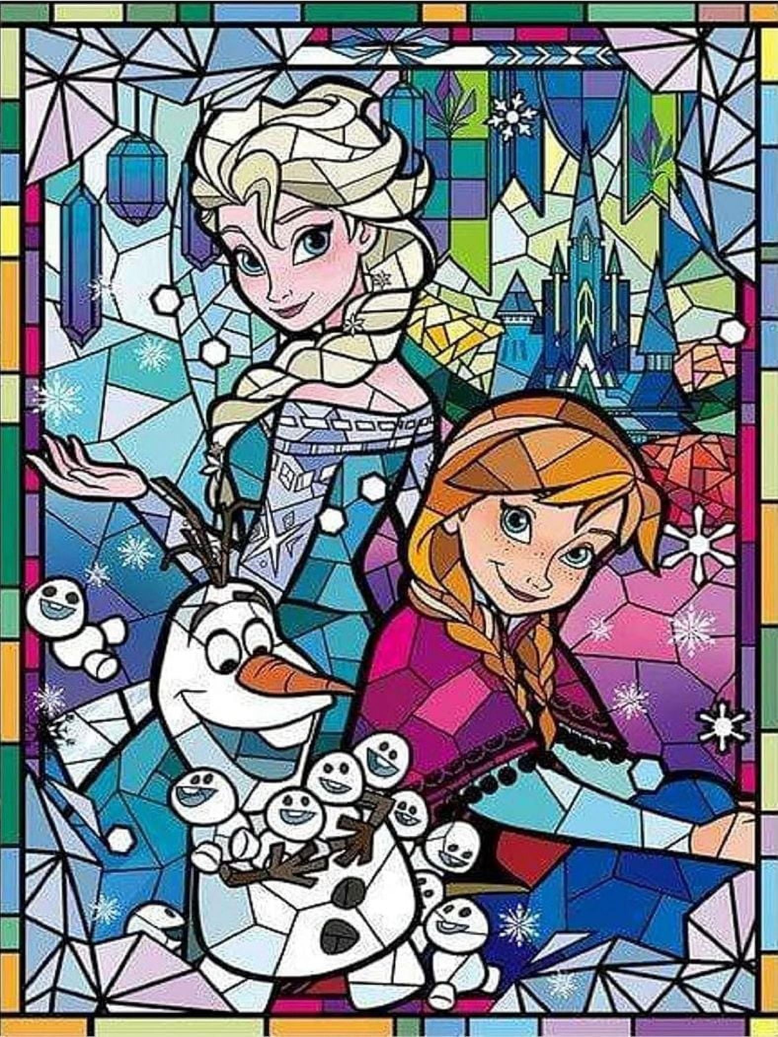 DIY 5D Anna Elsa And Olaf Diamond Painting Kits for Adults, Diamond Art ...