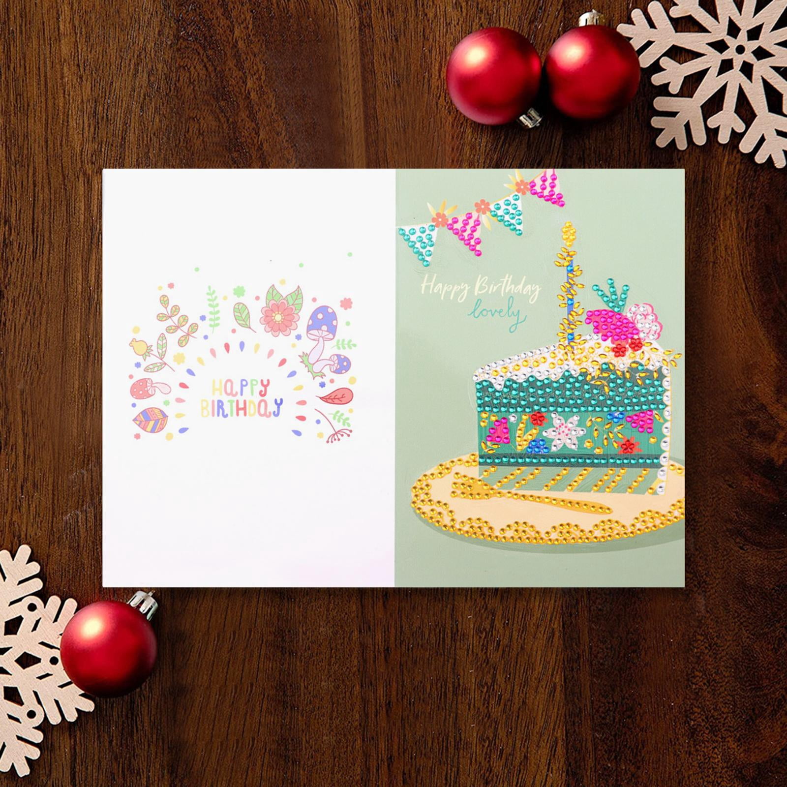 DIY 5D Birthday Card Number Kits for Kids & Adults, Bohrmaschine Design ...