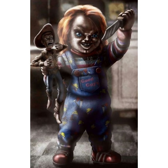 DIY 5D Chucky Diamond Art Painting Cartoon by Number Kits Crystal ...