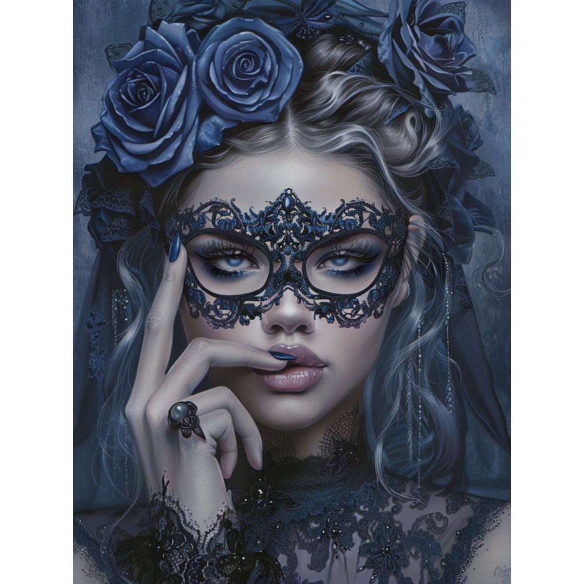 DIY 5D Diamond Art Beautiful Woman Hand Gesture Paint with Full Drill ...