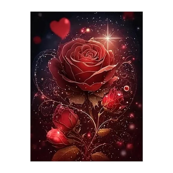 DIY 5D Diamond Art Kits – Landscape Dreamy Flower Sticker, 11.81"x15.75 ...