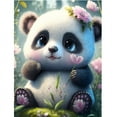 DIY 5D Panda Diamond Art Kits for Adults, Round Drill Number Canvas ...