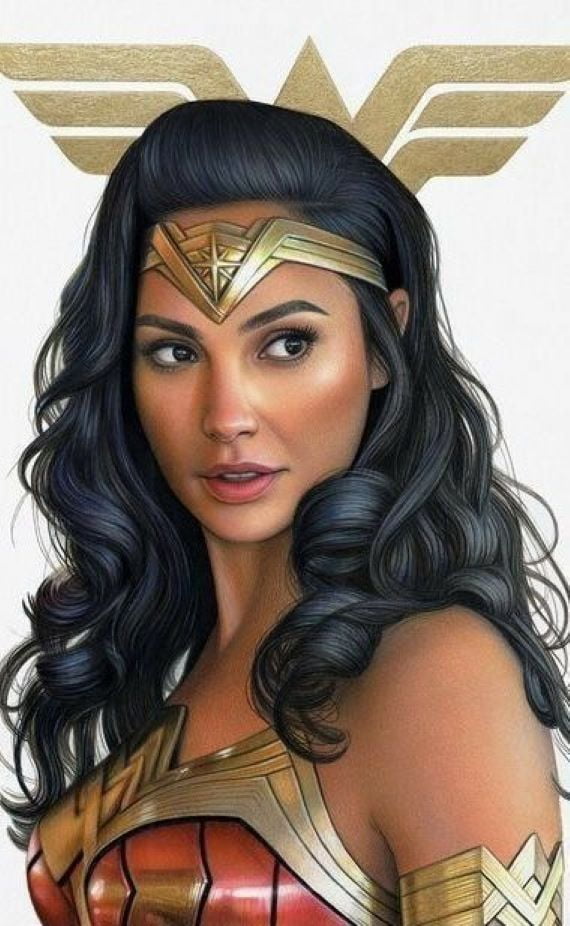 DIY 5D Diamond Art Kits for Adults Kids, Wonder Woman Paint by Diamonds ...