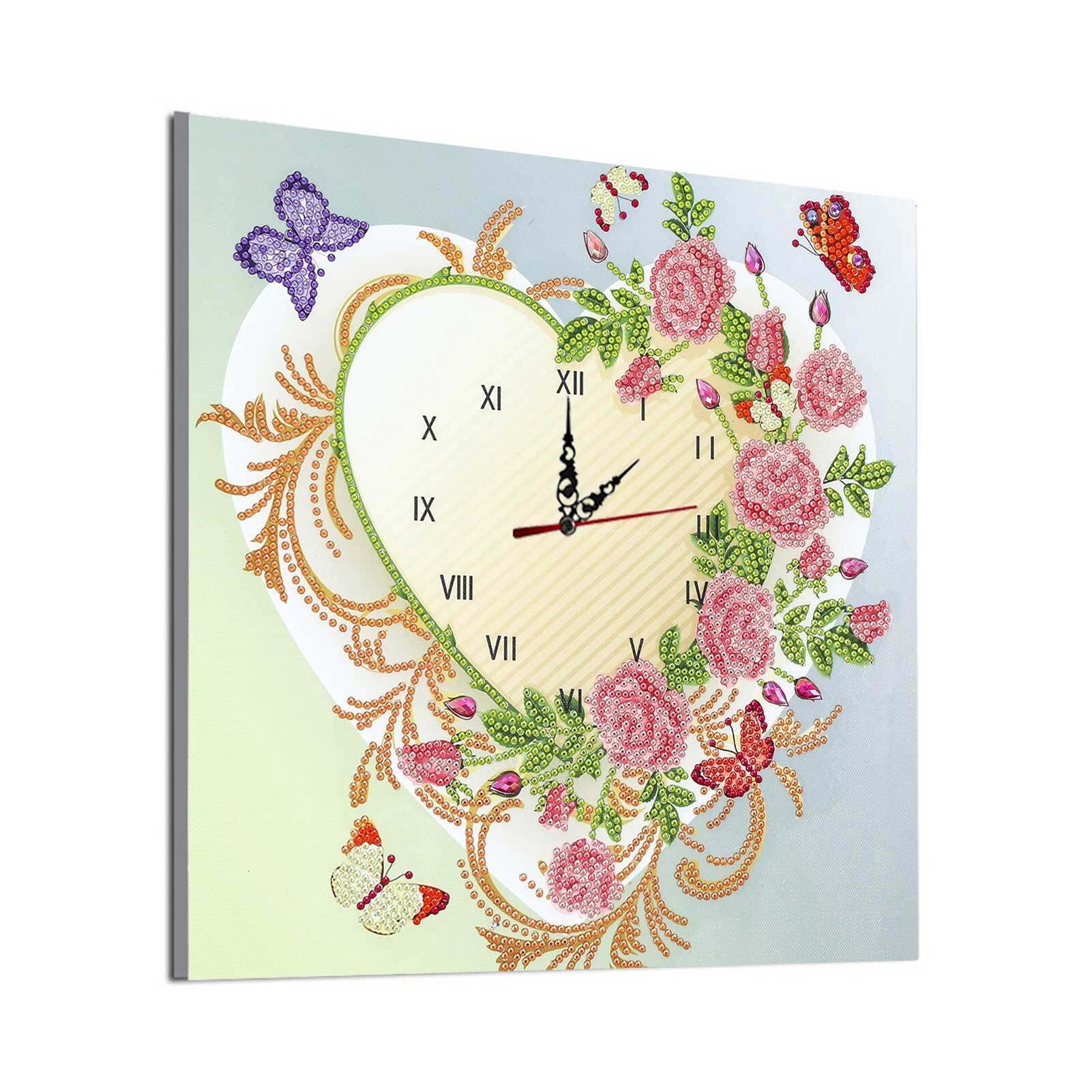 DIY 5D Diamond Painting Clock with Watch Movement Kit Special-shaped ...