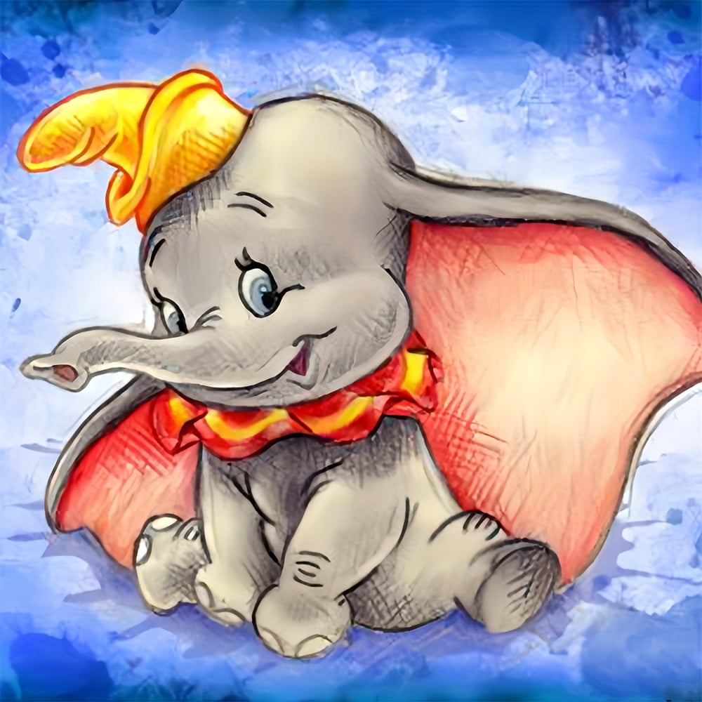 DIY 5D Diamond Painting, Dumbo Disney Animation Characters By Number ...