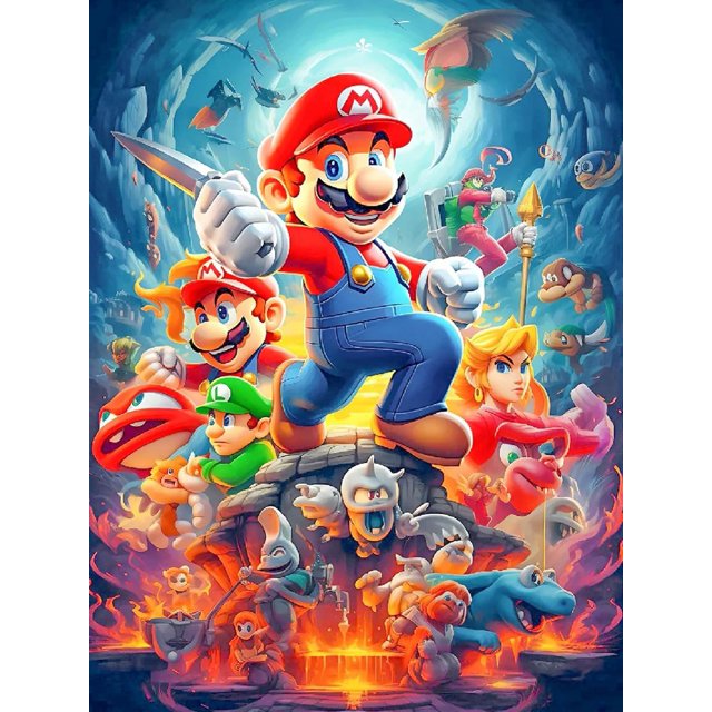 DIY 5D Diamond Painting Full Round Drill Kit Picture Craft Home Wall ...