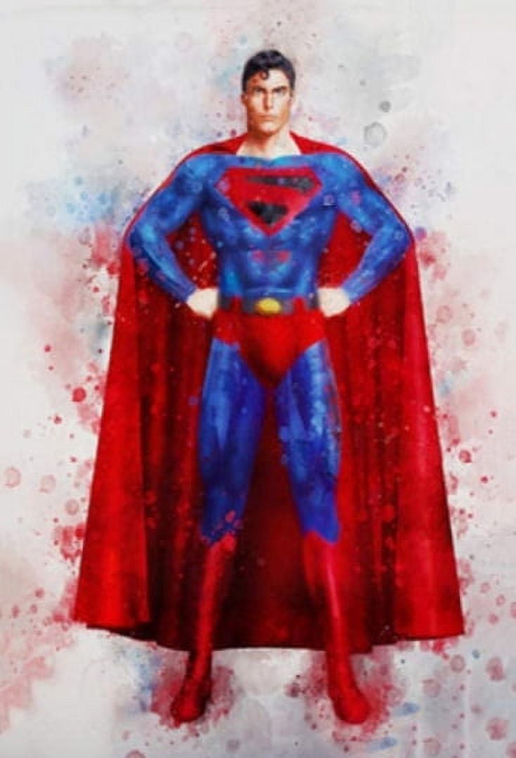DIY 5D Diamond Painting Full Round Drill Superman Diamond Painting ...