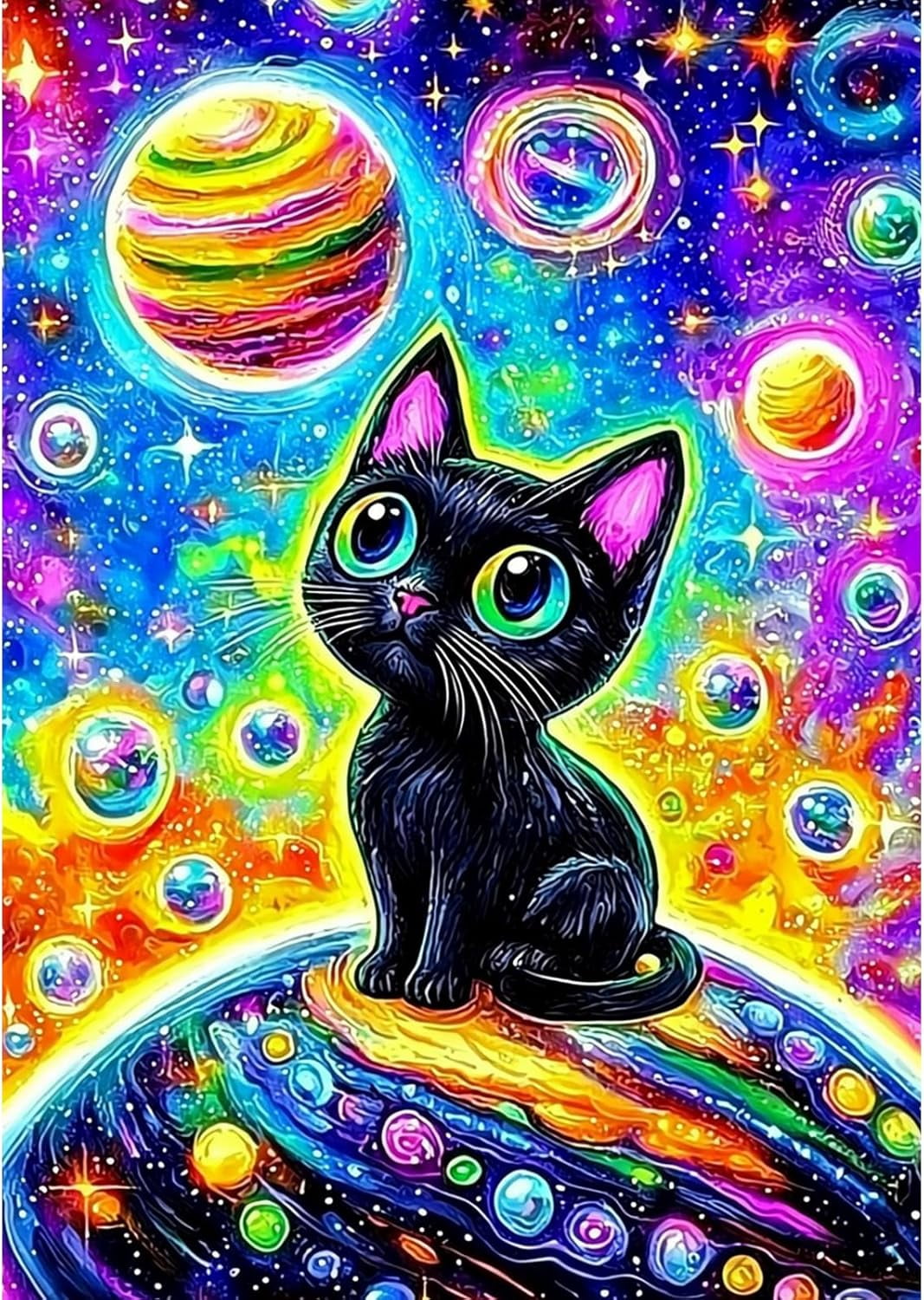 DIY 5D Diamond Painting Kit (For Adults) Diamond Painting "Cat ...