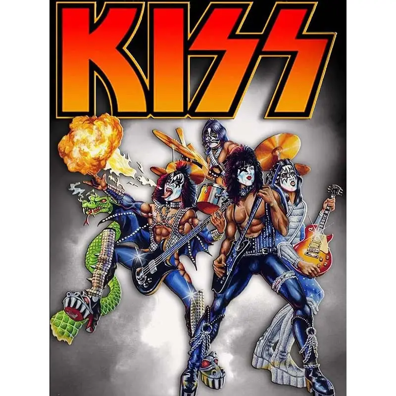DIY 5D Diamond Painting Kits for Adults Diamond Art KISS Band Rock ...