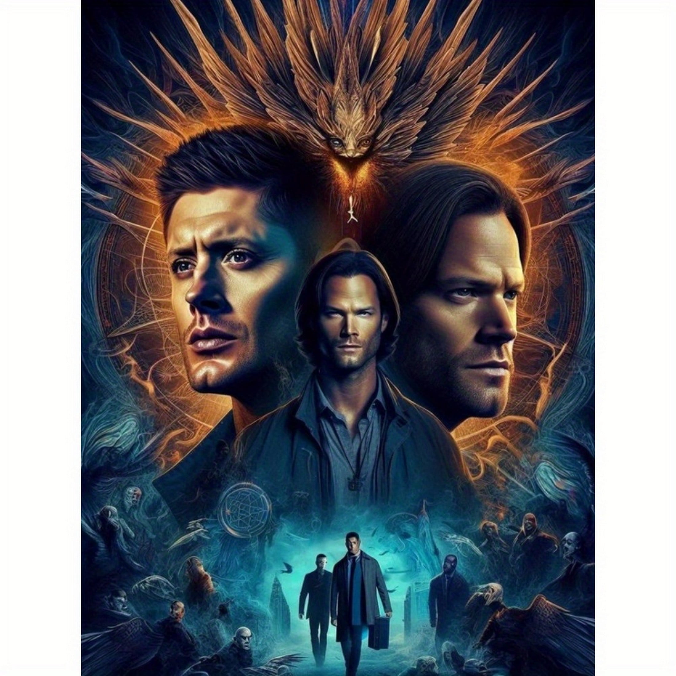 DIY 5D Diamond Painting Kits for Adults , supernatural series art round ...