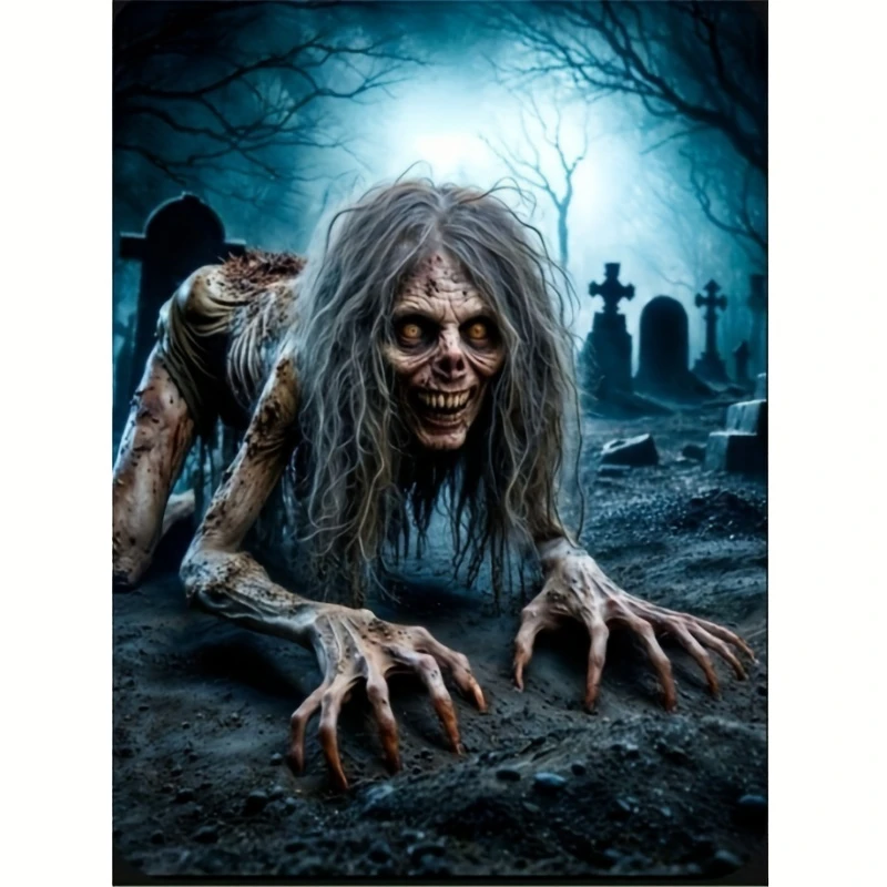 DIY 5D Diamond Painting By Number Kits Full Round Drill Horror ...