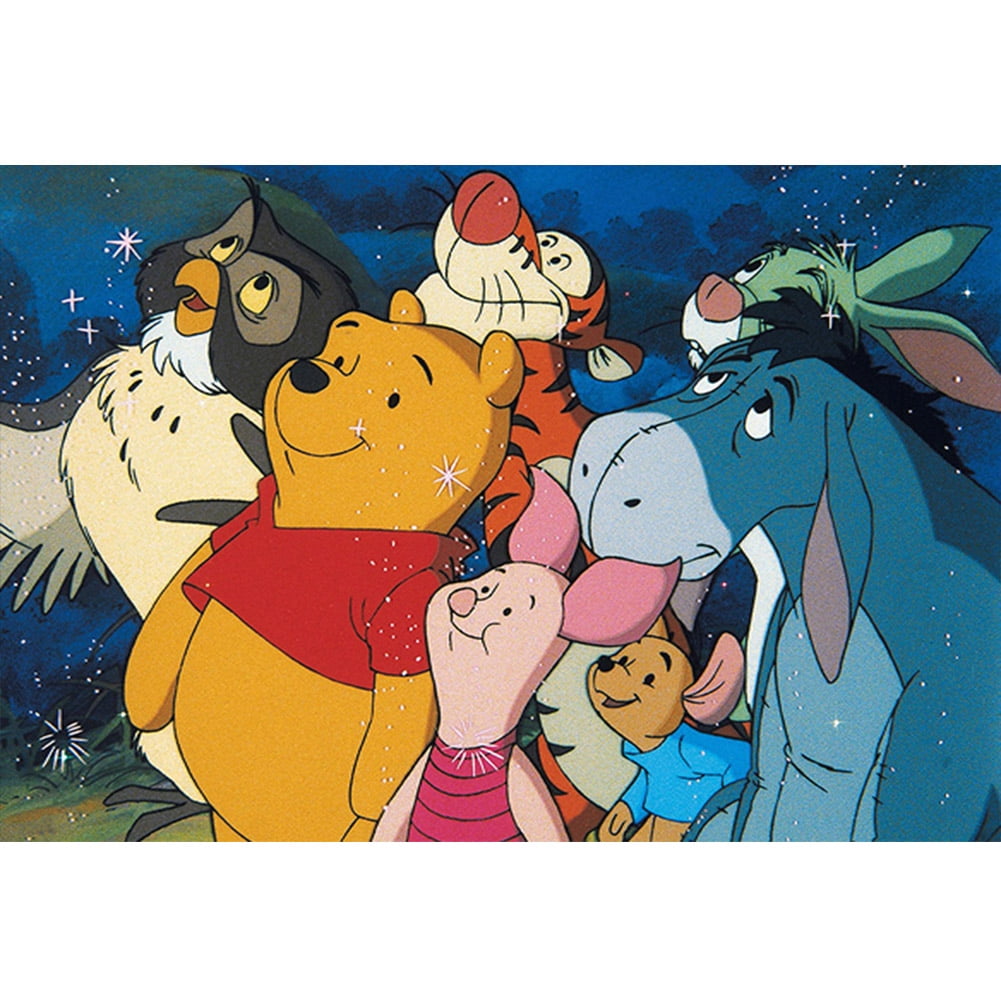 DIY 5D Diamond Painting by Number Kits, Winnie the Pooh Crystal ...