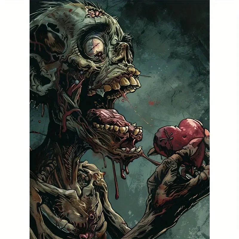 DIY 5D Full Round Drill Diamond Painting By Number Kits Horror ...