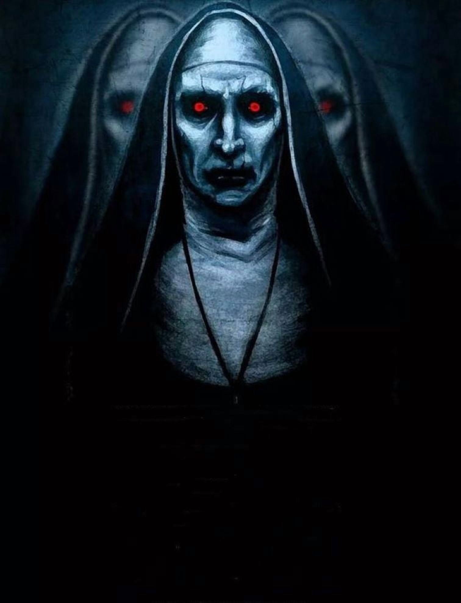 DIY 5D Horror Movie Diamond Art by Number Kits The Nun Round Full Drill ...