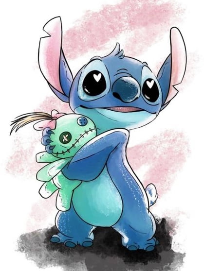 DIY 5D New Diamond Painting Embroidery Cartoon Lilo And Stitch Full Drill Mosaic Animal ...