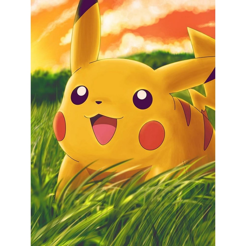 DIY 5D Pokemon Pikachu Diamond Art Painting Kits for Adults,Anime ...