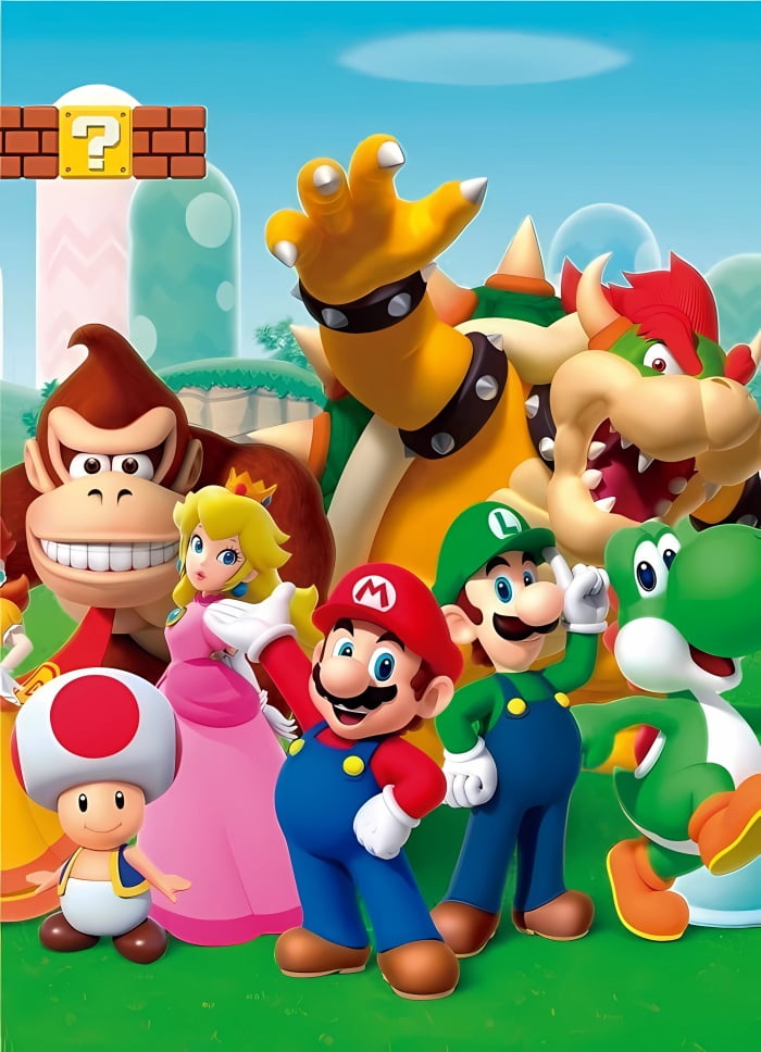 DIY 5D Super Mario Bros Diamond Painting Kits for Adults and Kids,Anime ...