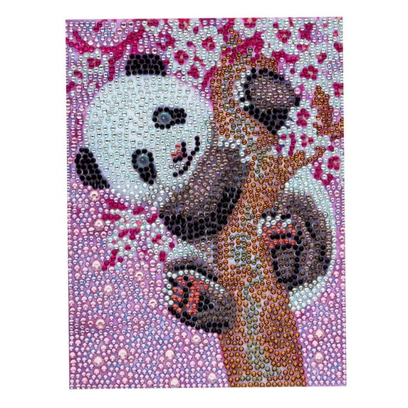 DIY 5D diamond painting, cute panda pattern, 30*40cm, full diamond ...