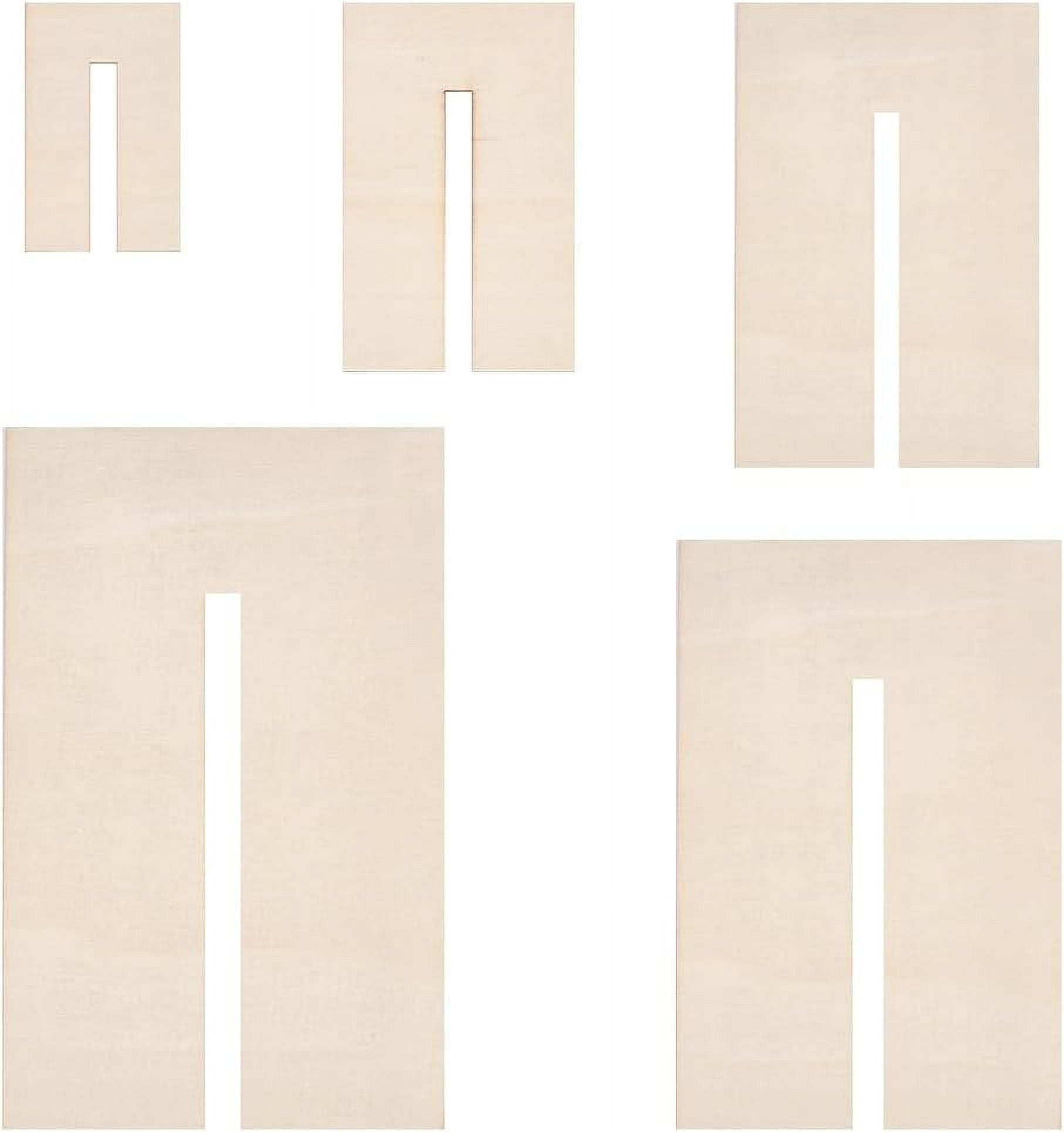 DIY 5Pcs Bow Maker Templates Wood Bow Tie Boards Craft Sewing Tool for ...
