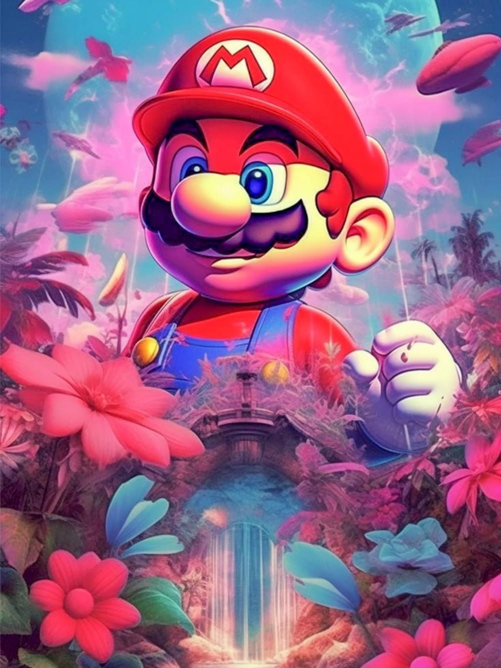 DIY 5d Diamond Painting Kits for Adults Super Mario Full Drill Diamond ...