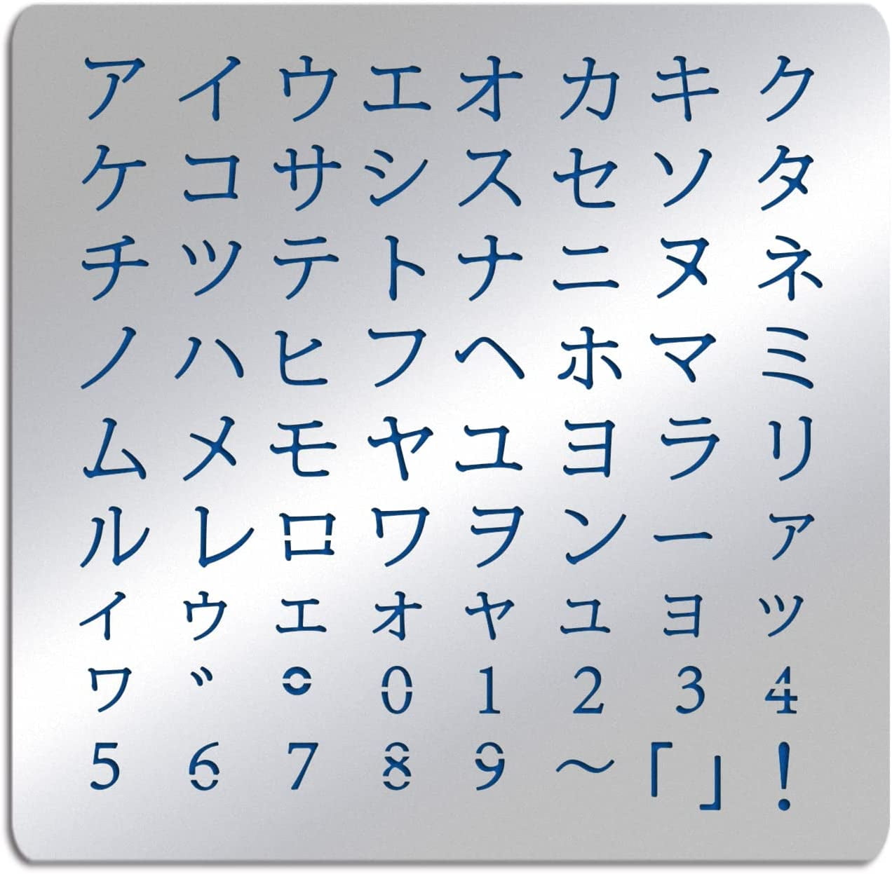 DIY 6.2x6.2inc Japanese Katakana Alphabet Metal stencil Steel Stencil ...