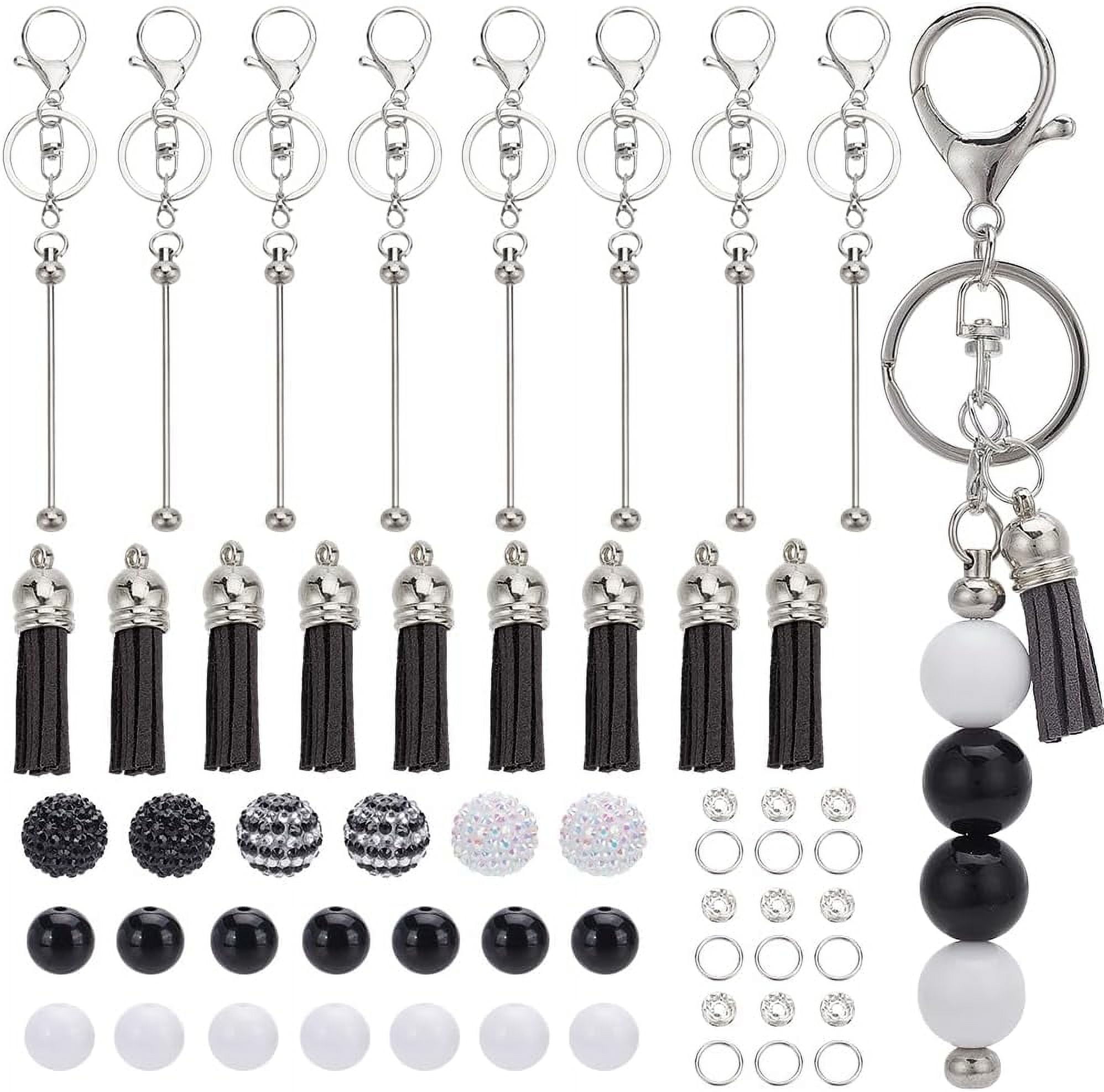 DIY 6 Sets Beadable Keychains Making Kit Halloween Keychain Set ...