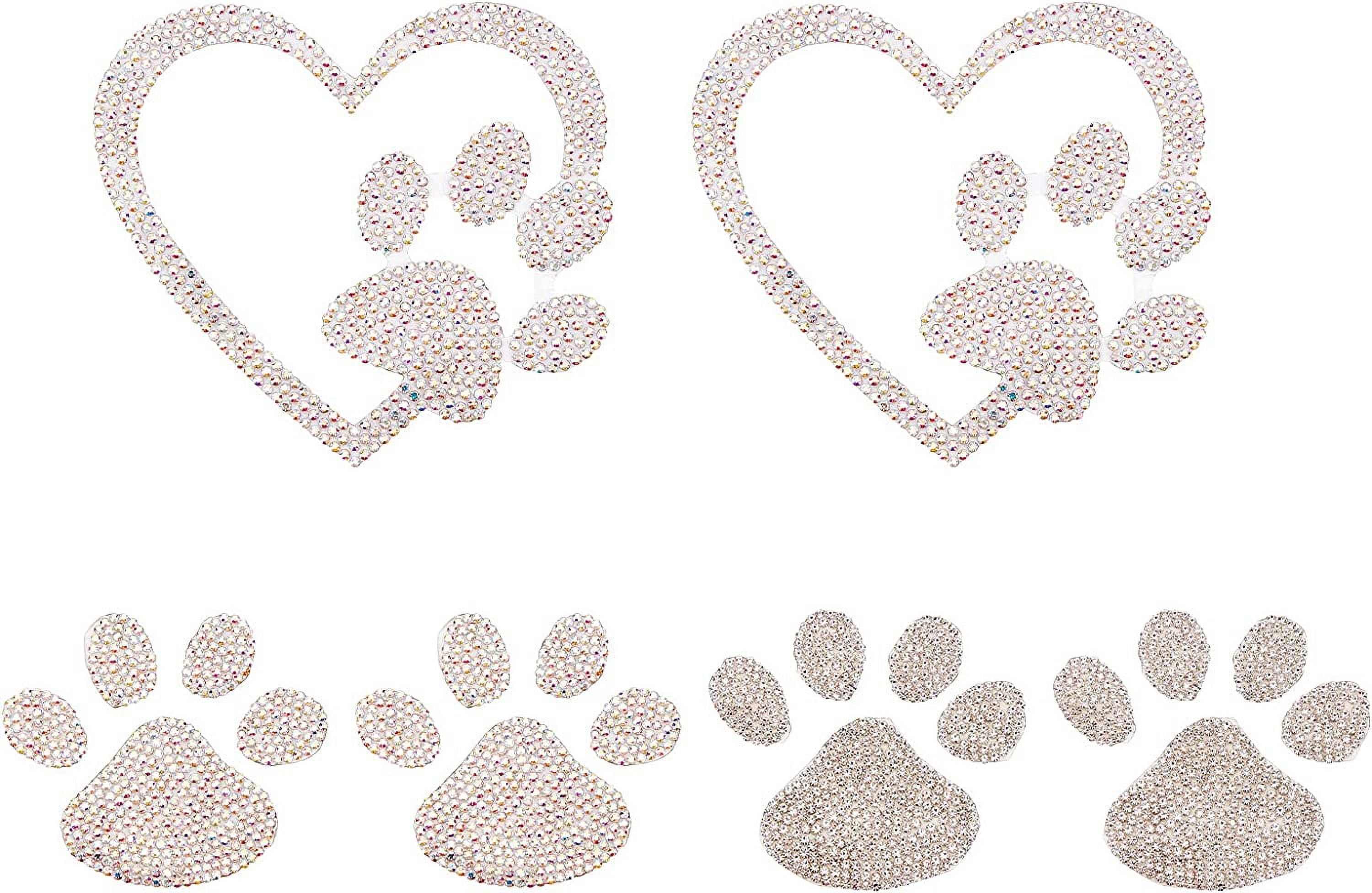 DIY 6Pcs 2 Styles Car Bling Stickers and Decals Heart Bling Glitter ...