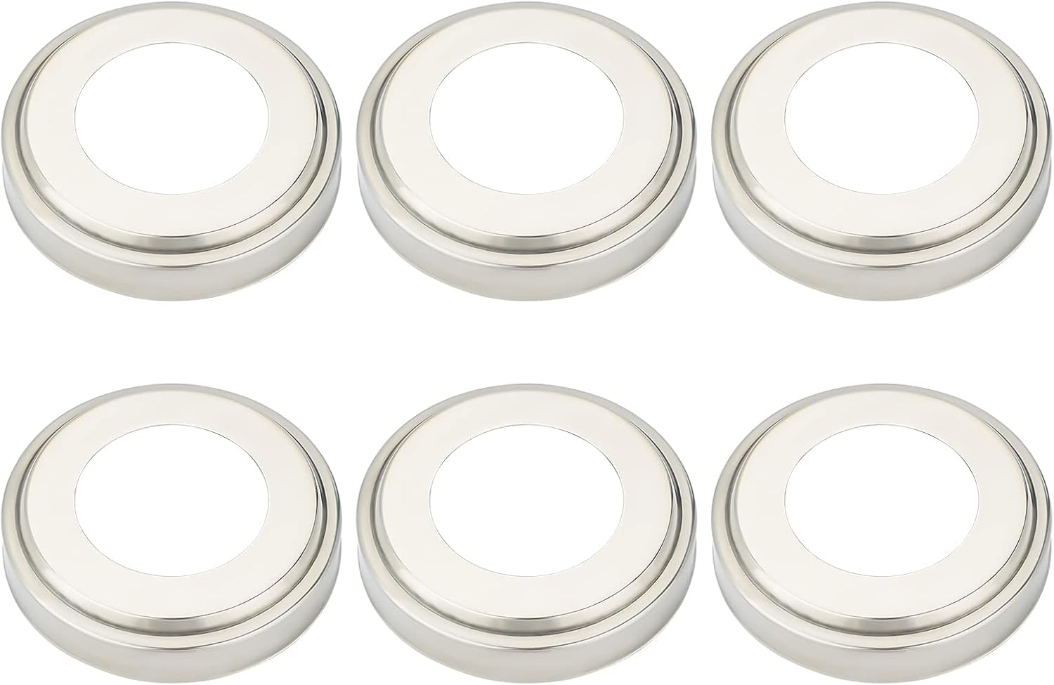 DIY 6pcs 3.5Inch Flat Round Stainless Steel Color Pool Handrails ...