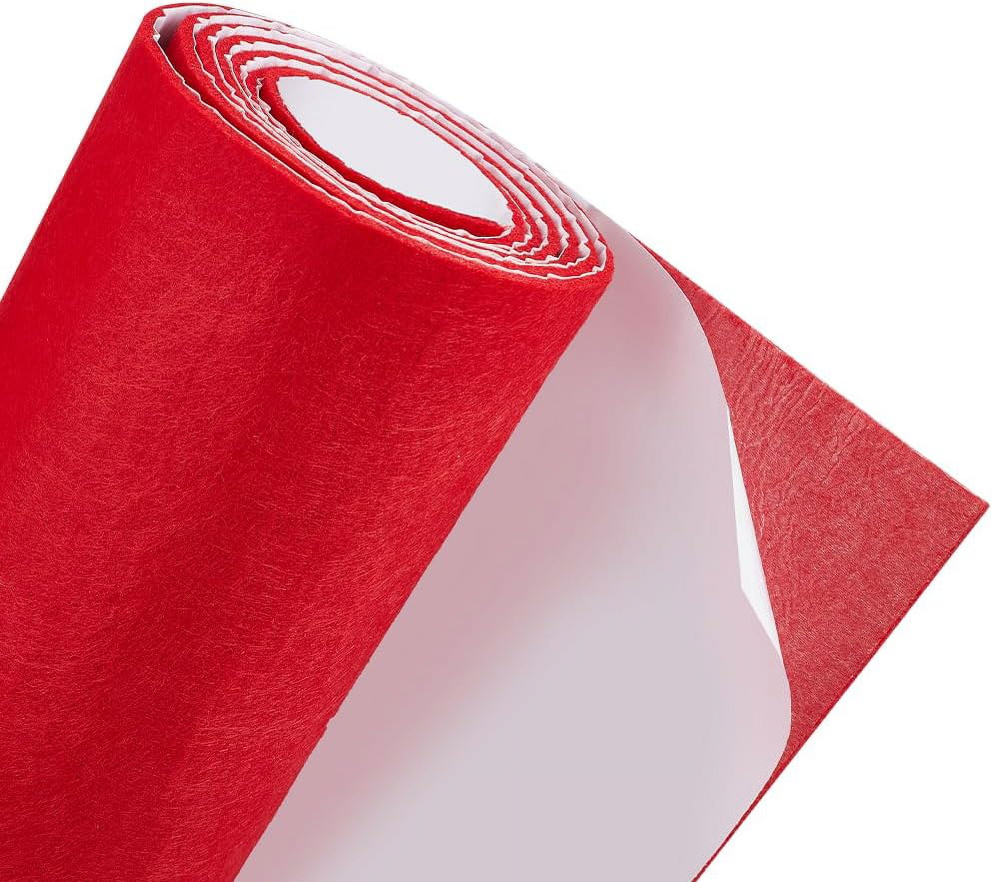DIY 78x11.81 Inch Red Felt Roll Self Adhesive Craft Felt Fabric 3mm ...