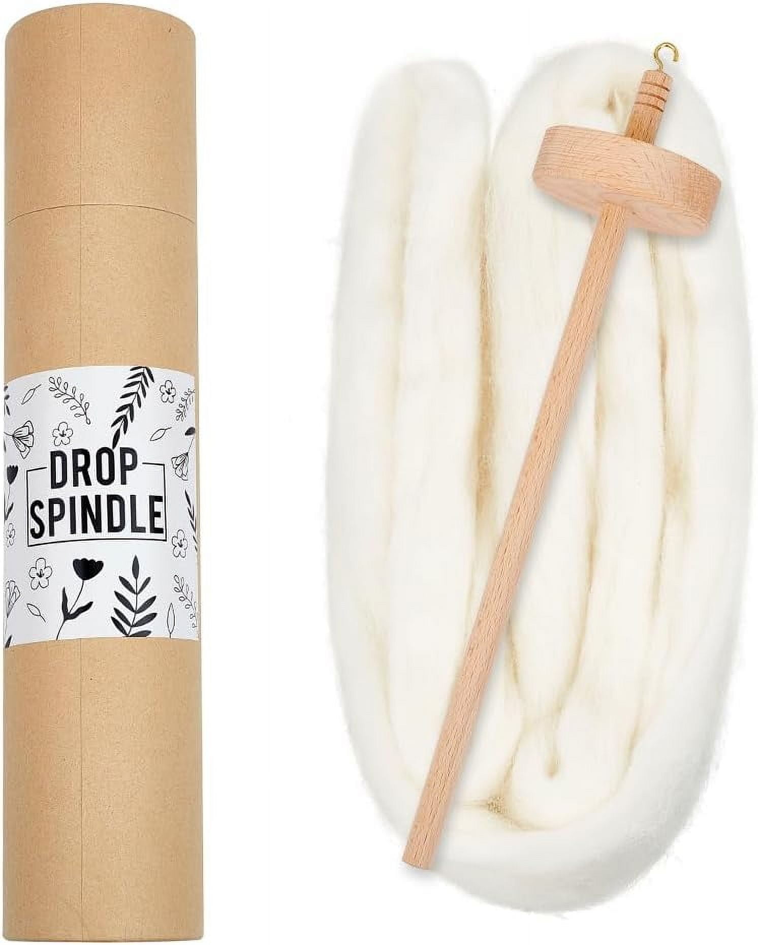 DIY 8 Inch Wood Yarn Spinner Beginner's Spinning Kit Weaving Spinning ...