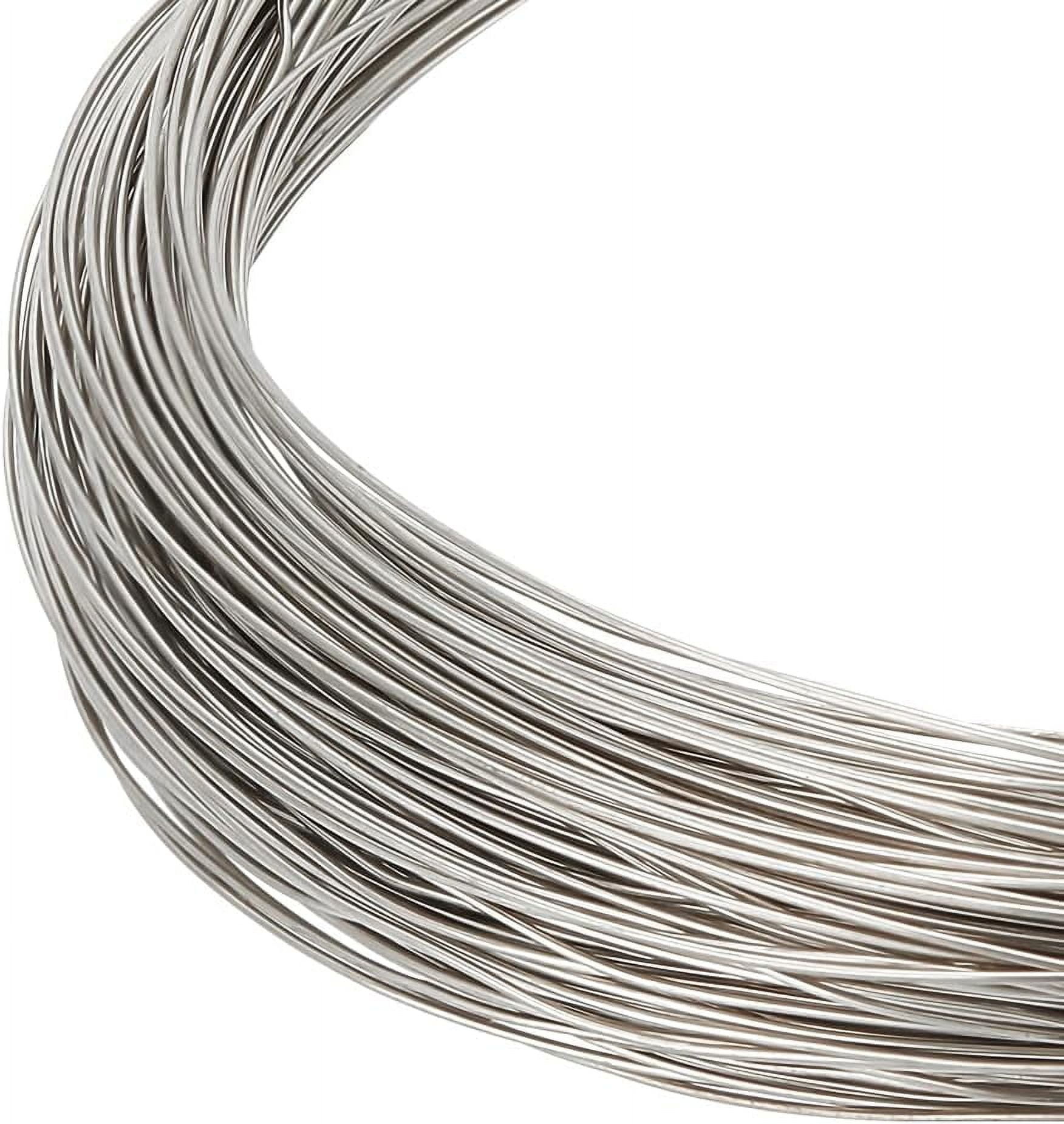 DIY 82Feet Nickel Silver Wire 28 Gauge Round Beaded Craft Wire Paktong ...