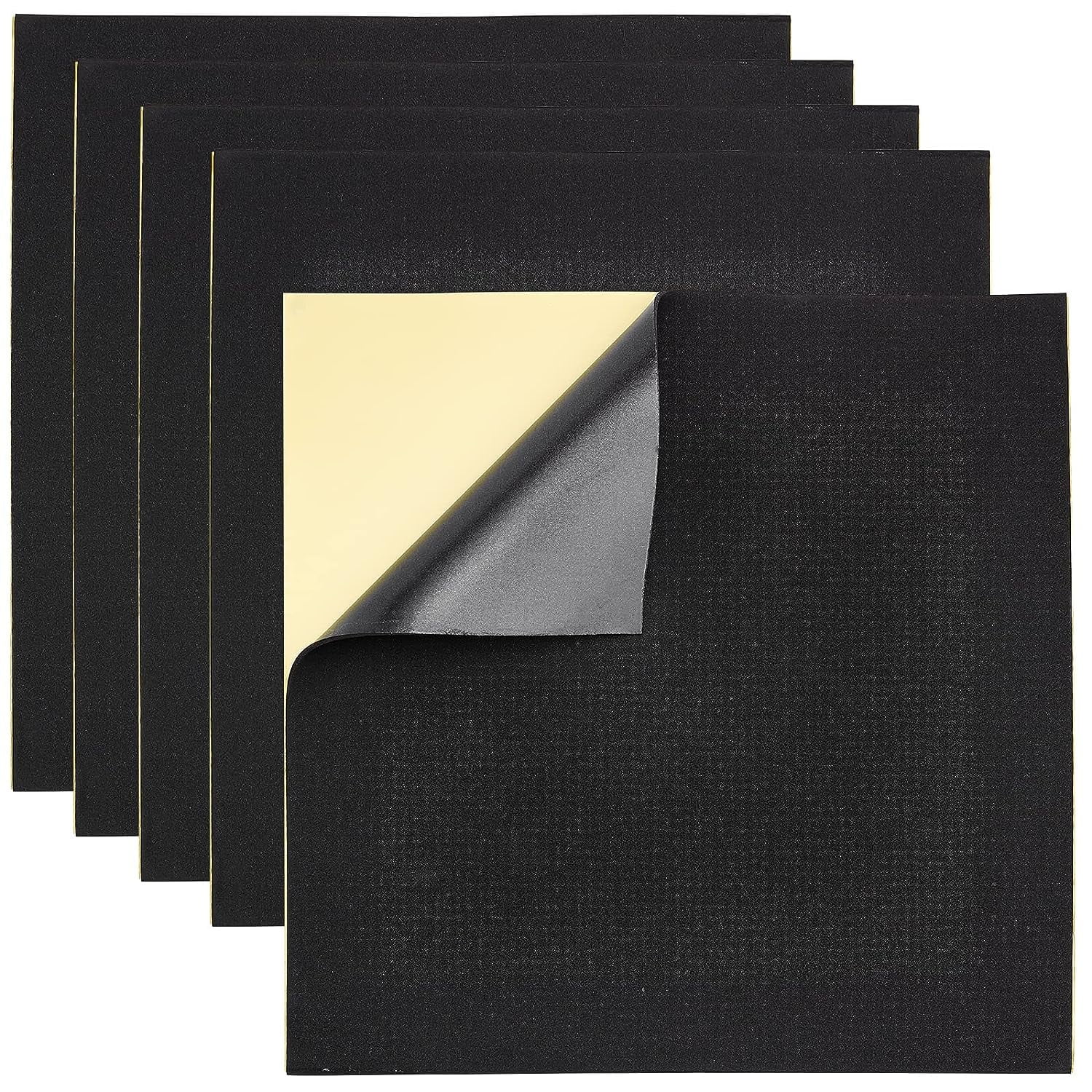 DIY 8PCS 2mm Thick Self Adhesive Foam Sheet Black Foam Pad Sticker for ...