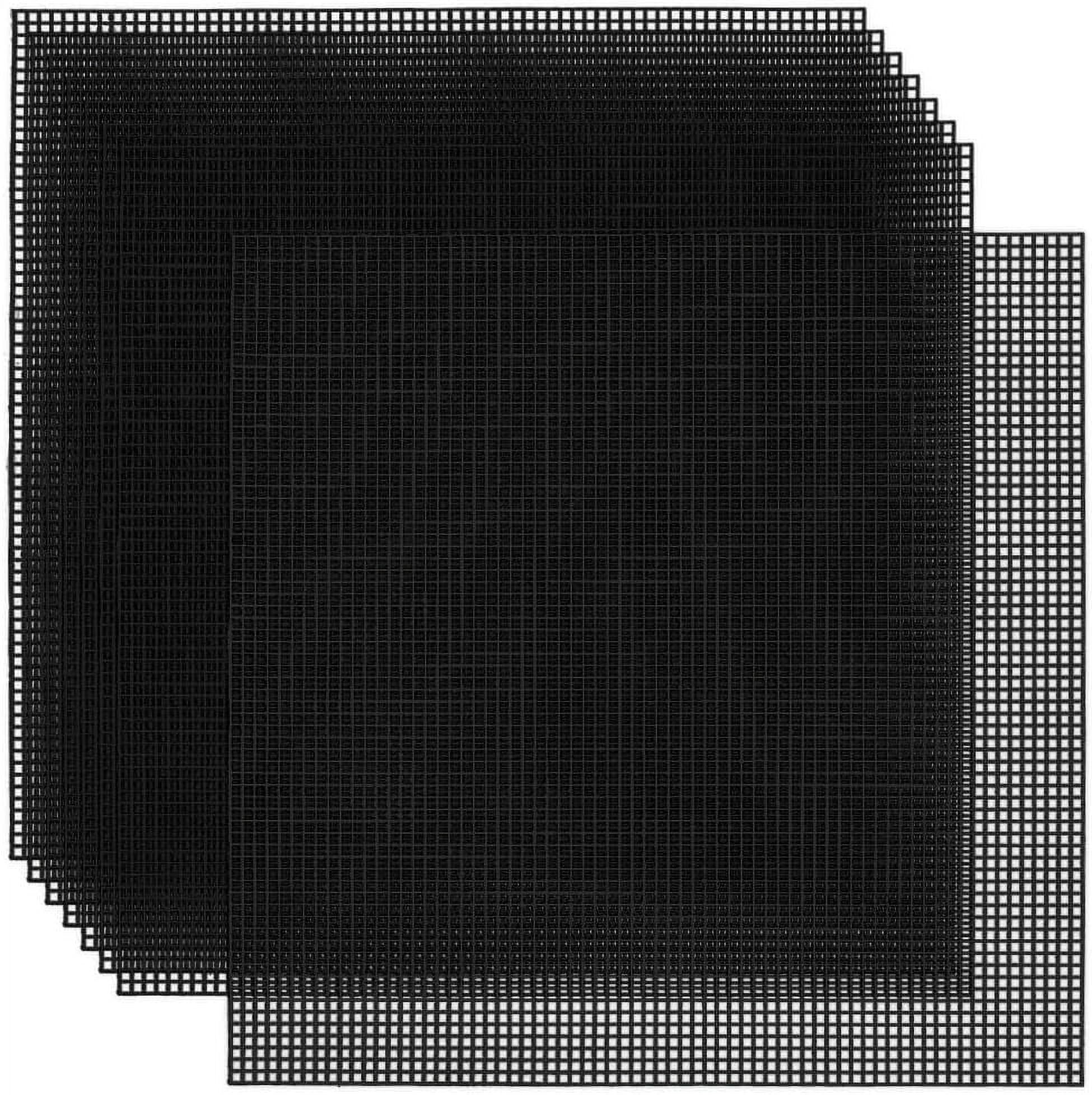 DIY 8PCS Plastic Mesh Sheet Black Plastic Canvas Sheets 20x20cm ...