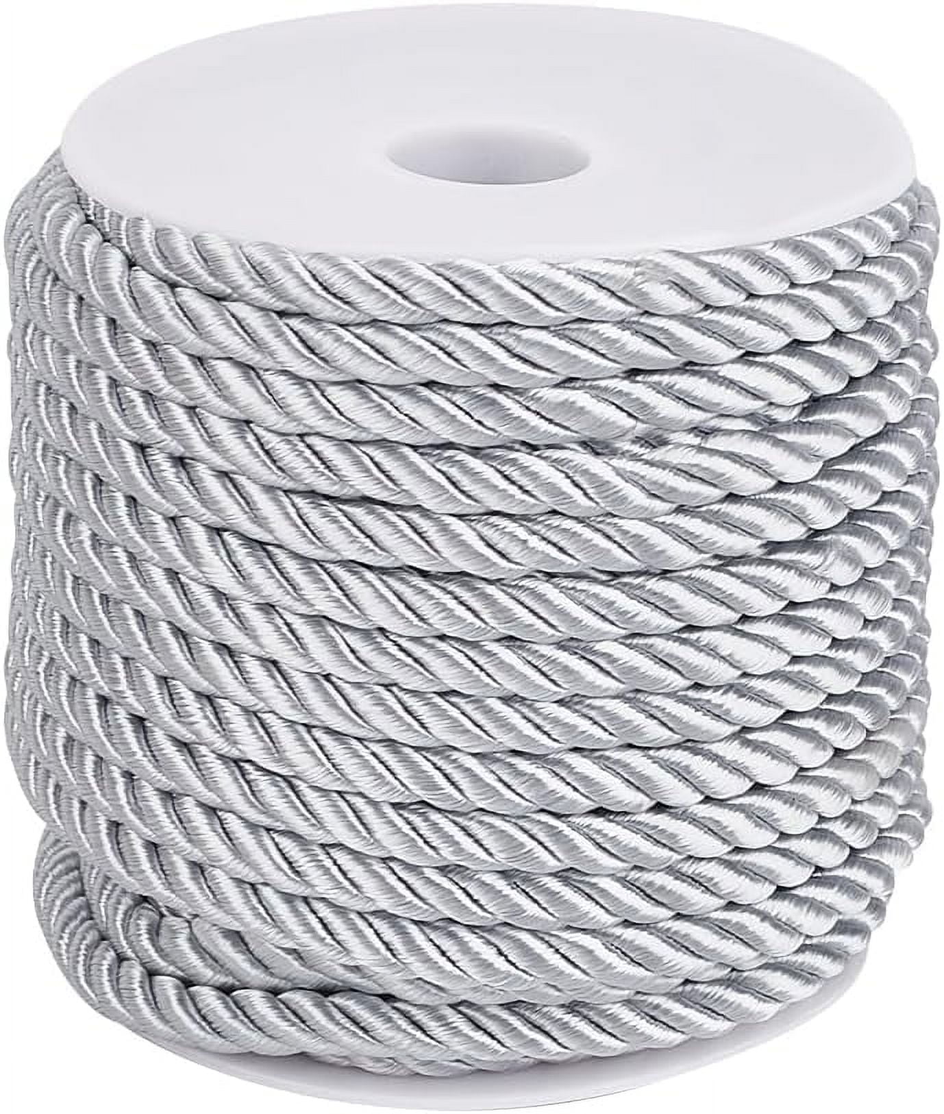 DIY 8mm Graduation Honor Cords 21 Yards Cord Trim Silver Window Bow ...