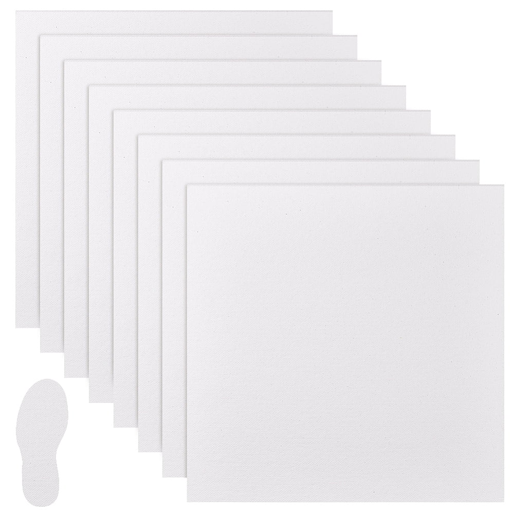 DIY 8pc Interlining Paper Cards Square White 298x298x1.5mm DIY ...