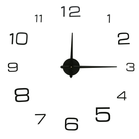 DIY Acrylic 3D Wall Clock Sticker Big Watch Wall Modern Home Office ...