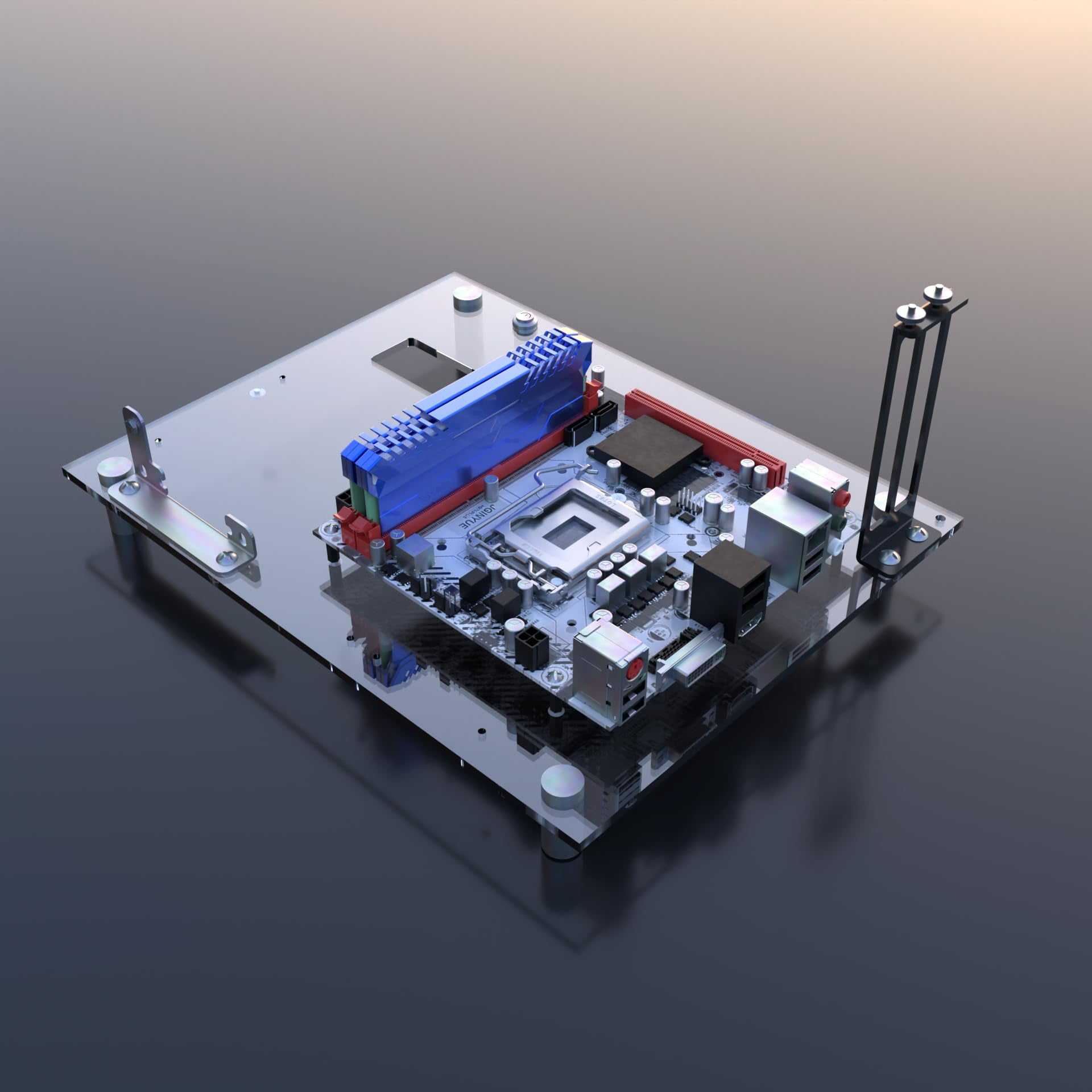 DIY Acrylic Open Frame RRF12 PC Case for ITX Motherboards - Gaming ...